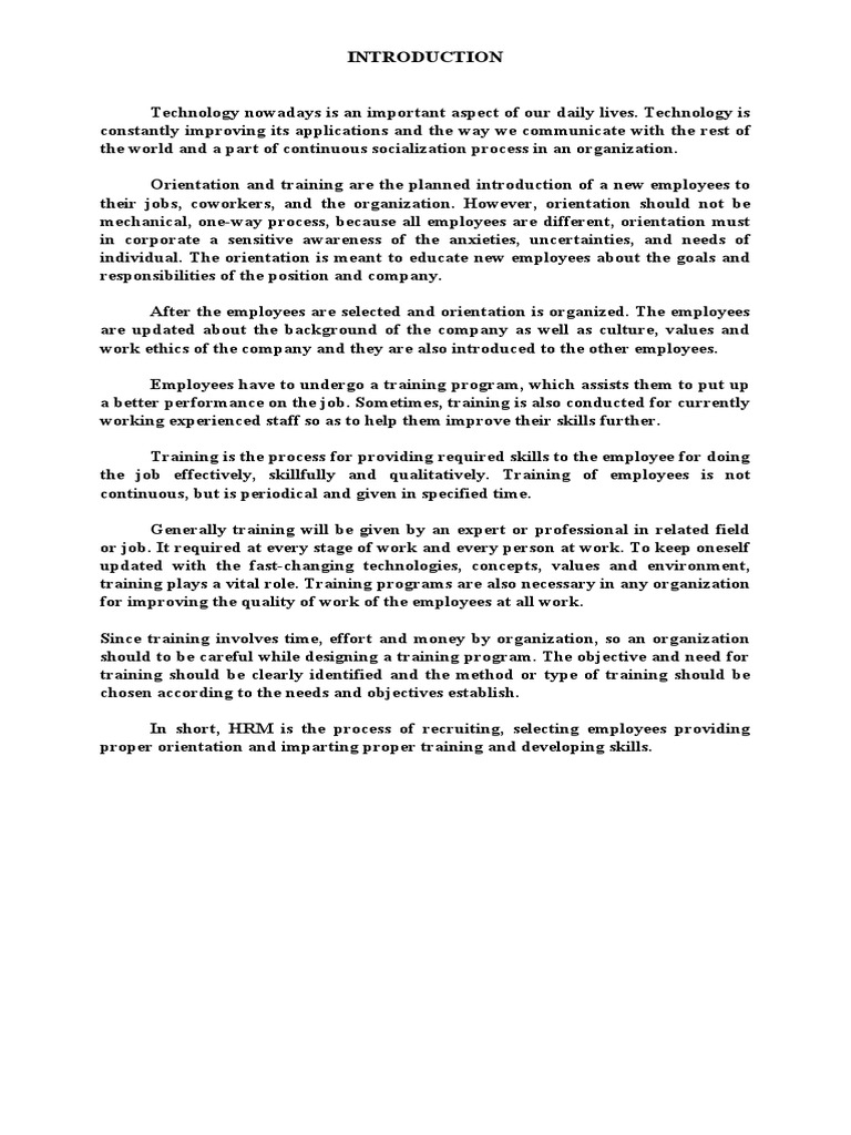 INTRODUCTION, Reflection, Recommendation and Conclusion | PDF ...