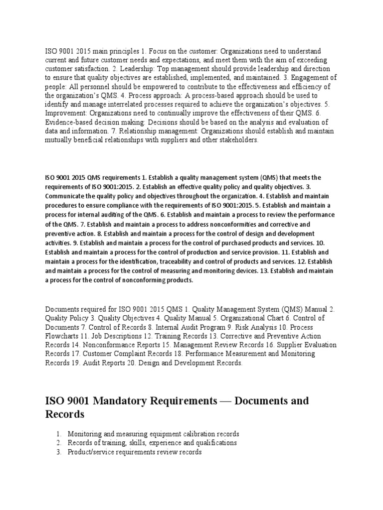 ISO Principles | PDF | Quality Management System | Iso 9000