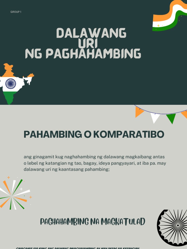Dalawang Uri NG Paghahambing | PDF