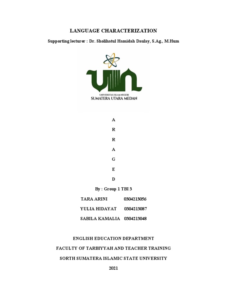 Group 1 Language Characterization | PDF | Linguistics | Communication