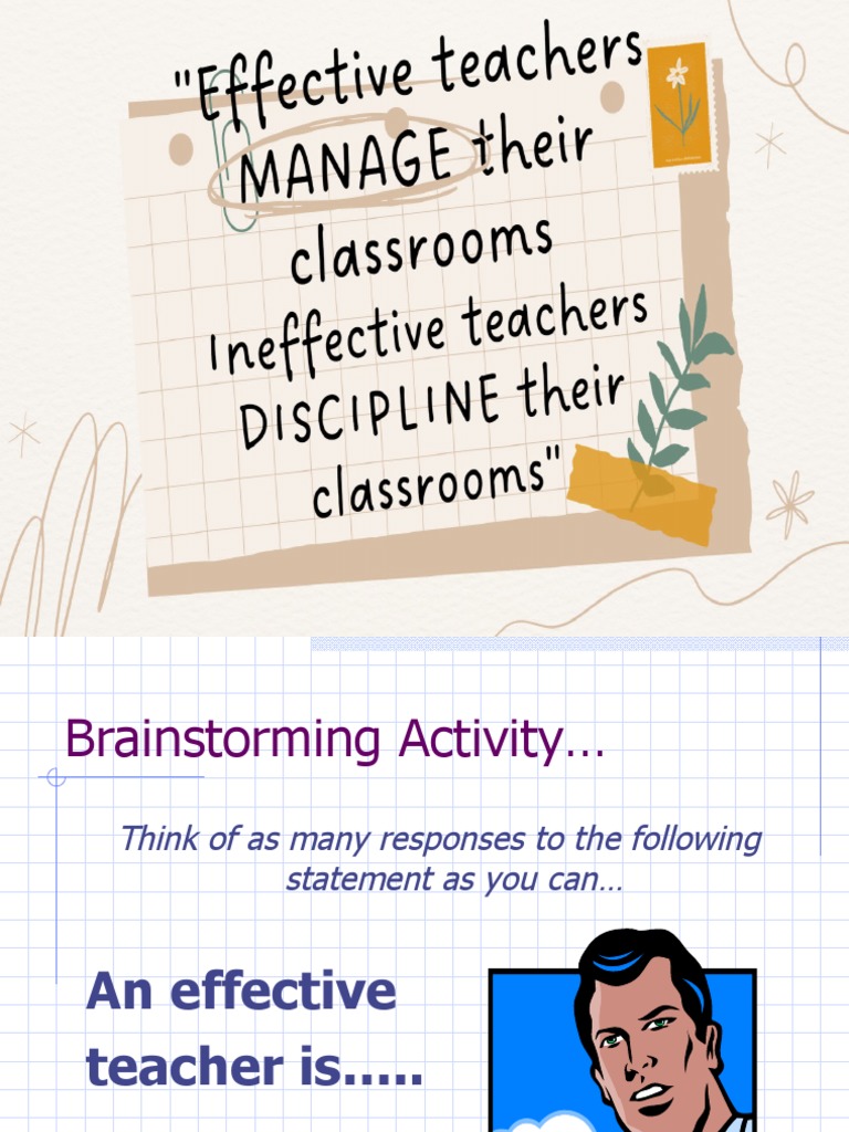 Effective Classroom Management Strategies | PDF | Classroom Management ...