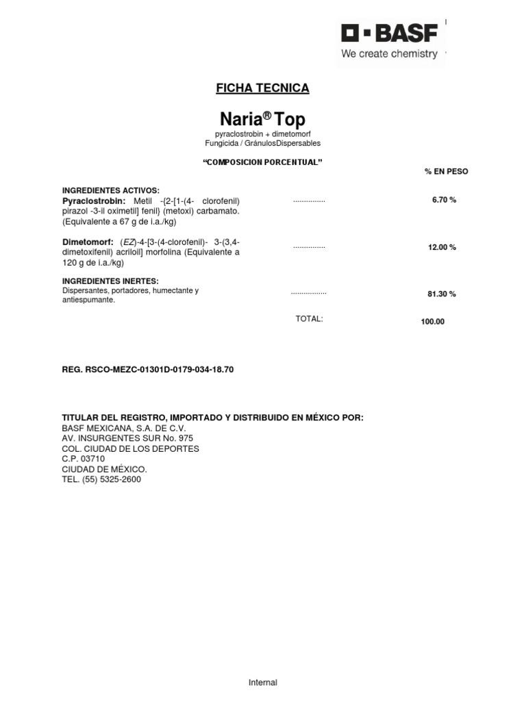 MX - Ficha Técnica - Naria® Top | PDF | Cosecha | Plantas