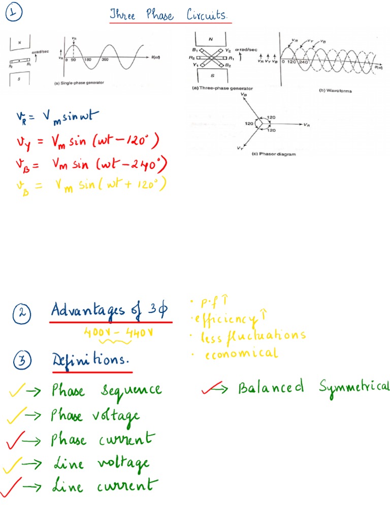 Three Phase Star Connection | PDF