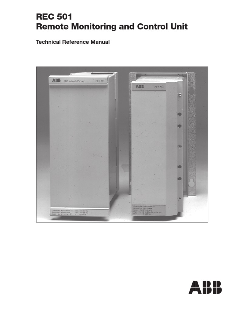 REC 501 Remote Monitoring and Control Unit: Technical Reference Manual ...