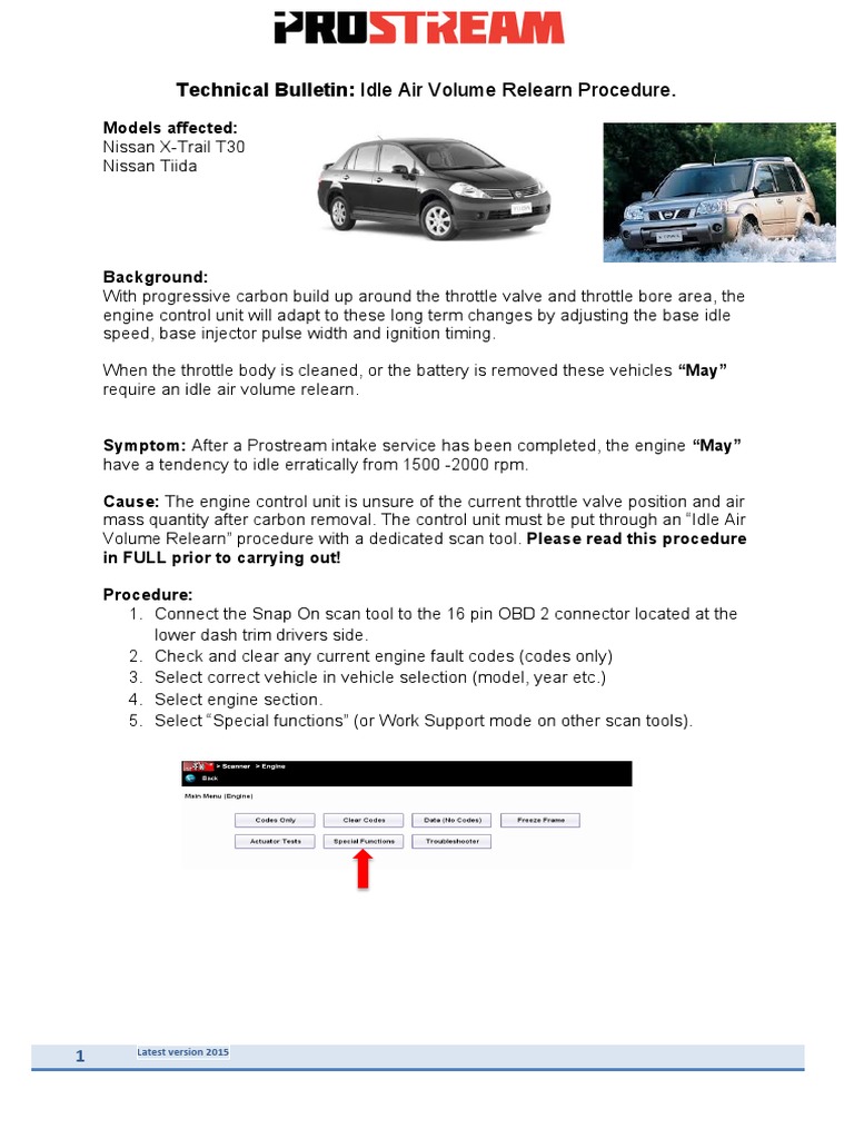 Nissan IAVL1 | PDF | Throttle | Internal Combustion Engine