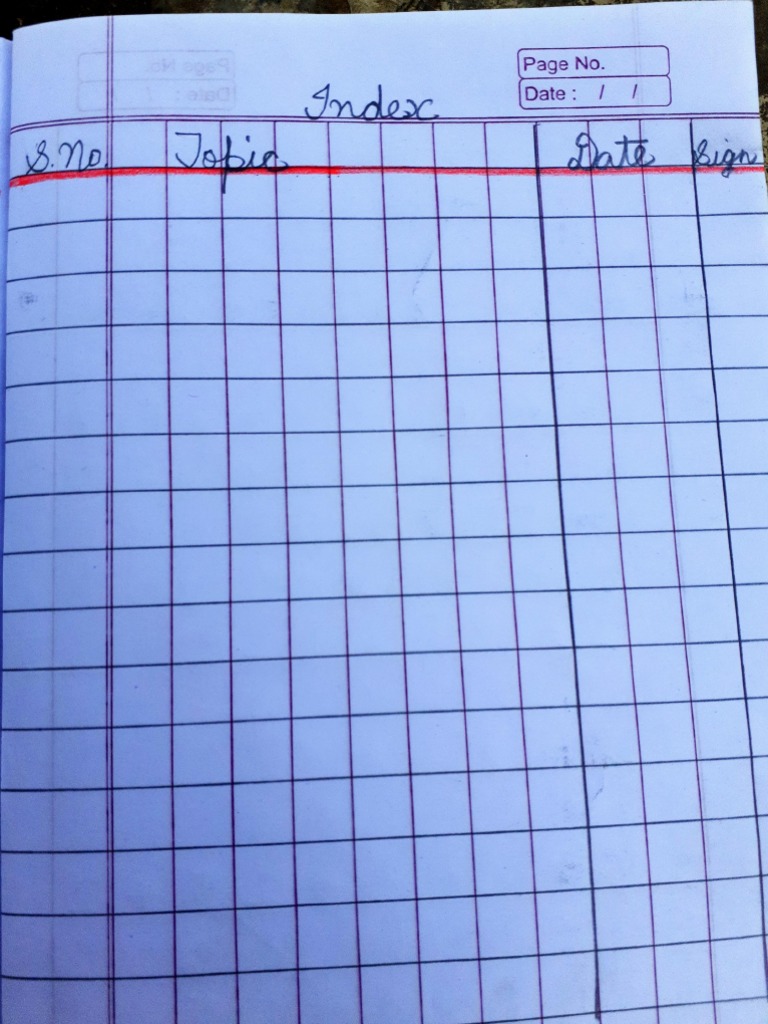 L-1 Notebook Work | PDF