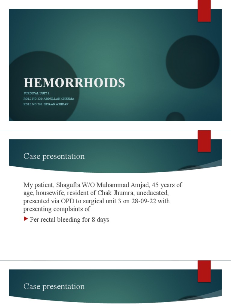 Hemorrhoids | PDF | Hemorrhoid | Clinical Medicine