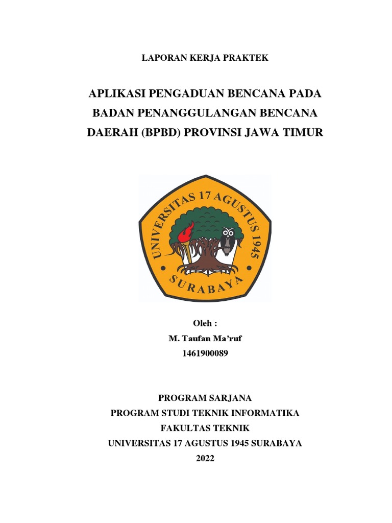 Aplikasi Pengaduan Bencana BPBD | PDF