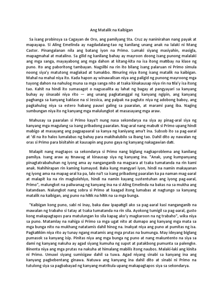 Ang Matalik Na Kaibigan - Shane Ureta | PDF