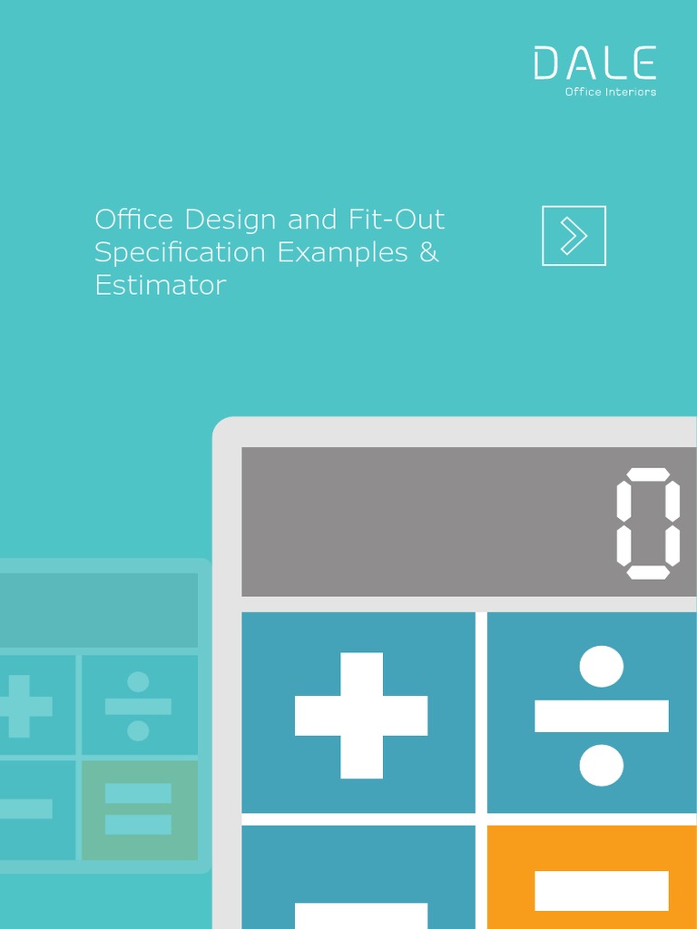 Office Design and Fit-Out Specification Examples and Estimator | PDF