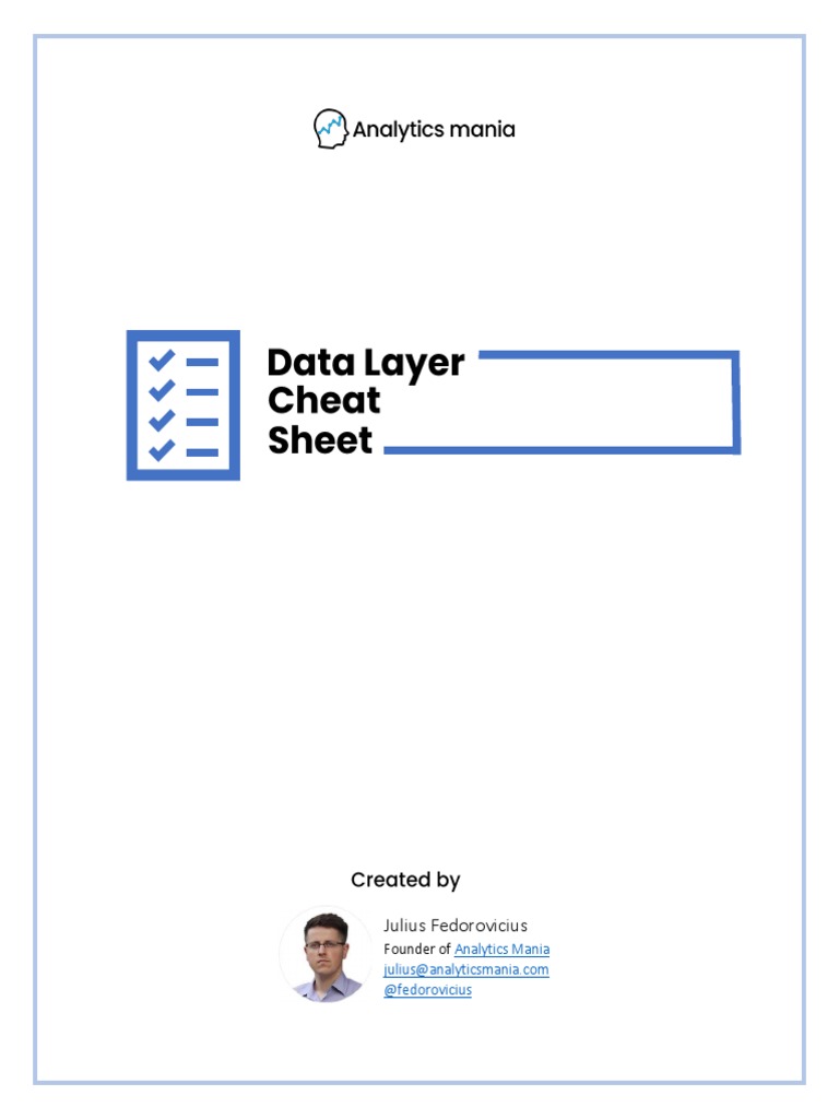 v2 GTM Data Layer Cheat Sheet Analytics Mania | Download Free PDF ... v2 GTM Data Layer Cheat Sheet Analytics Mania | Download Free PDF ...