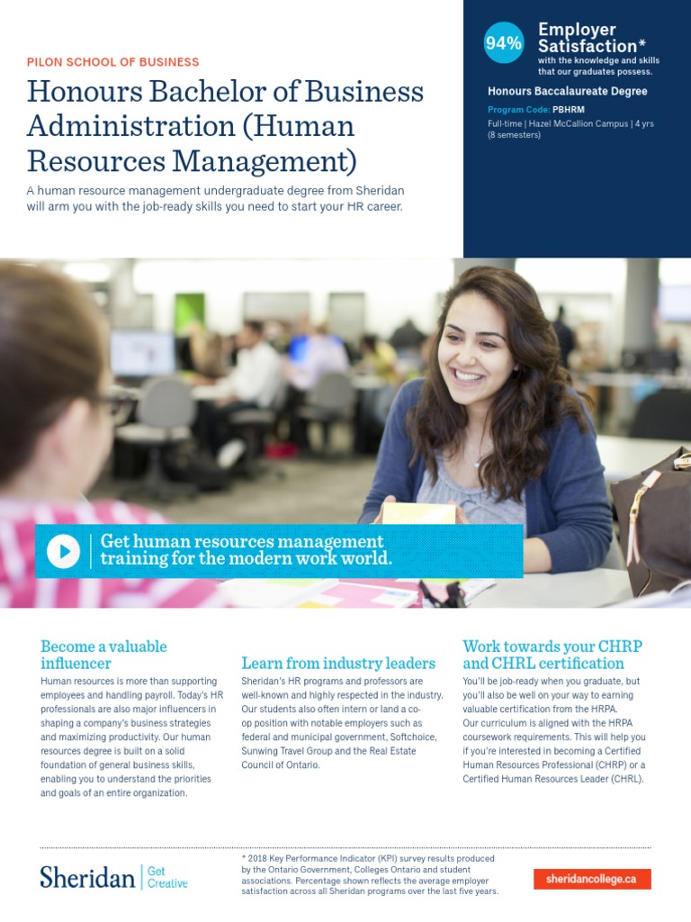 HR Management Degree at Sheridan | PDF | Human Resource Management ...