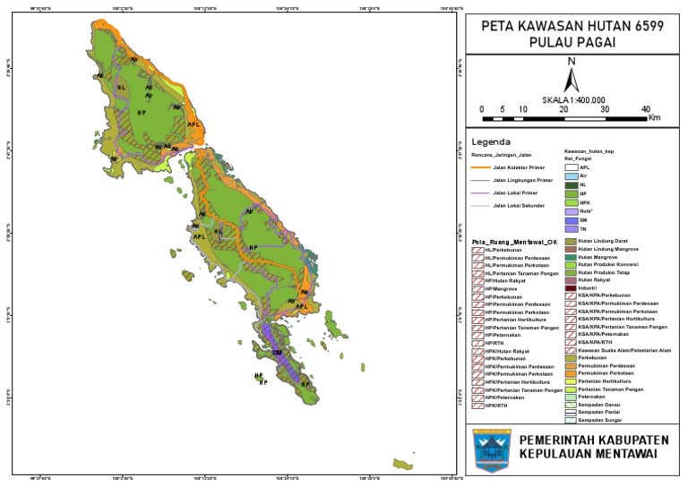 Peta Kawasan Hutan Pulau Pagai | PDF