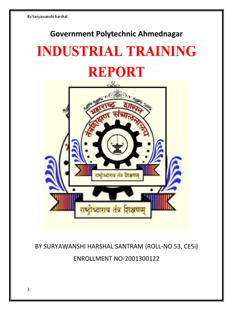 Industrial Training: Government Polytechnic Ahmednagar | PDF | Concrete ...