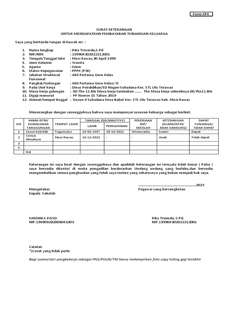 Form Kp4 Pdf