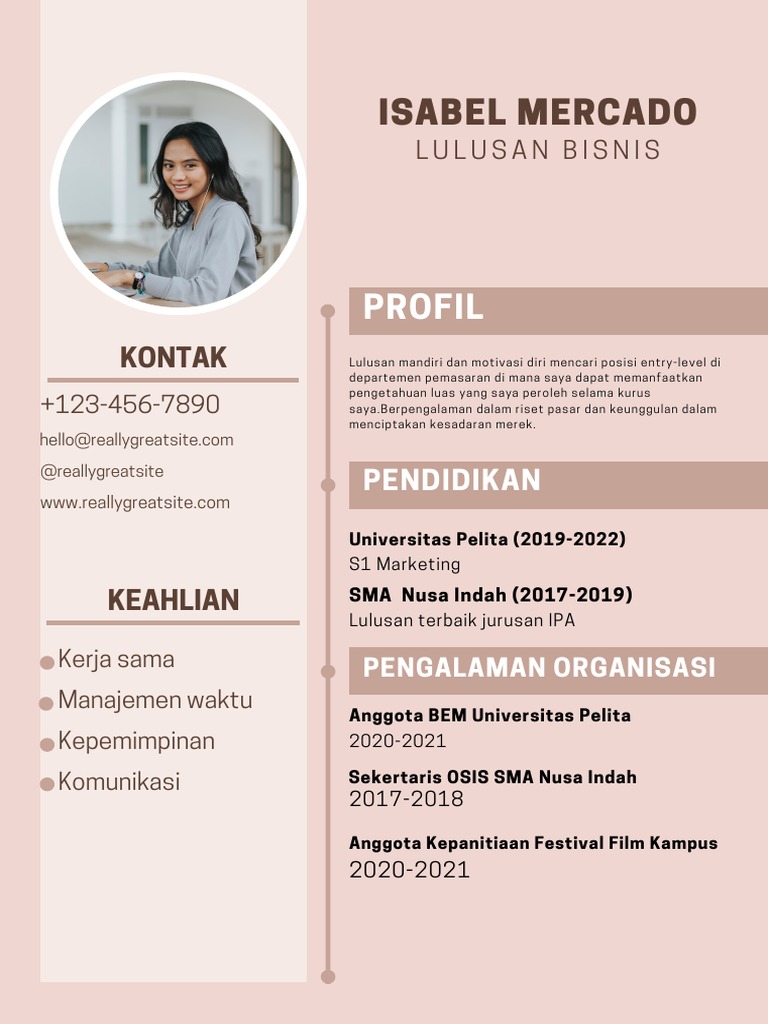 Contoh CV - 1 | PDF