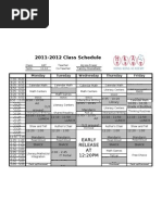 Grade 5 Timetable | PDF