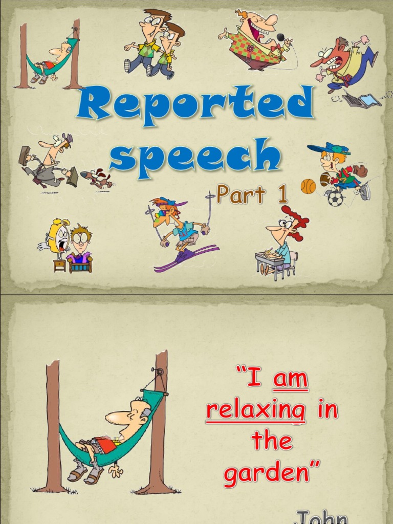 Reported Speech Fun Activities Games - 66136 | PDF