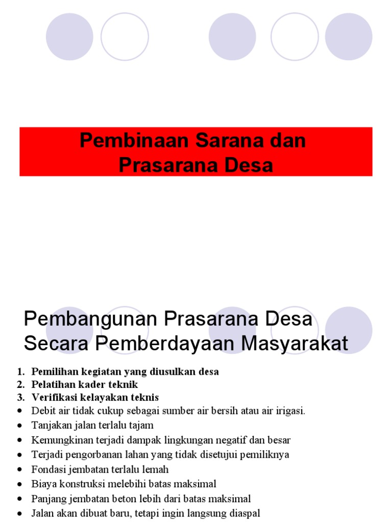 Pengantar Prasarana Desa | PDF