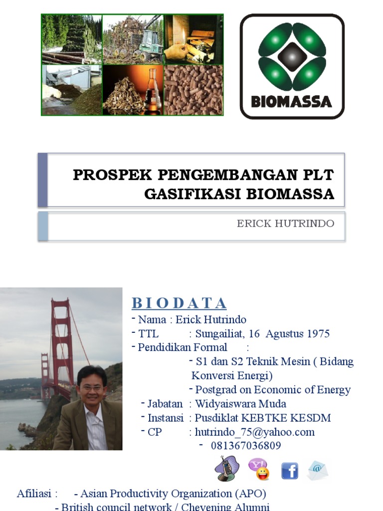Gasifikasi Biomassa untuk PLT | PDF