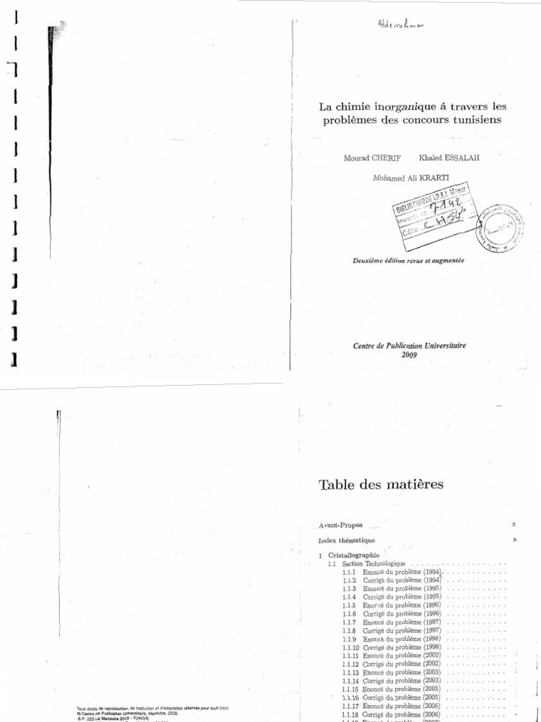 Chimie Inorganique (PDFDrive) | PDF