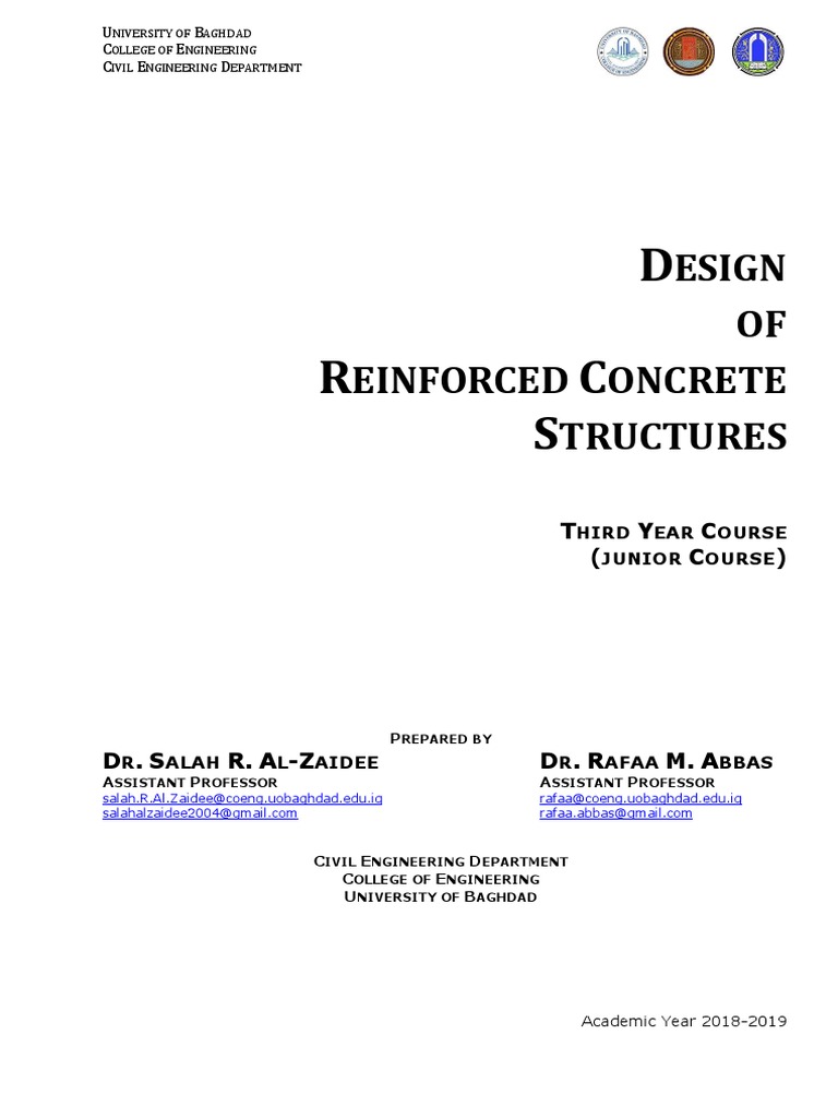 Design Of Reinforced Concrete Structures Pdf Bending Beam Structure