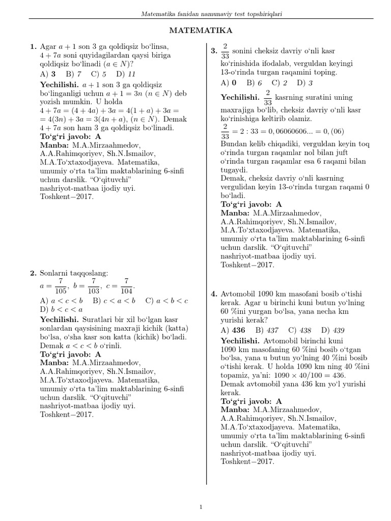 Matematika | PDF