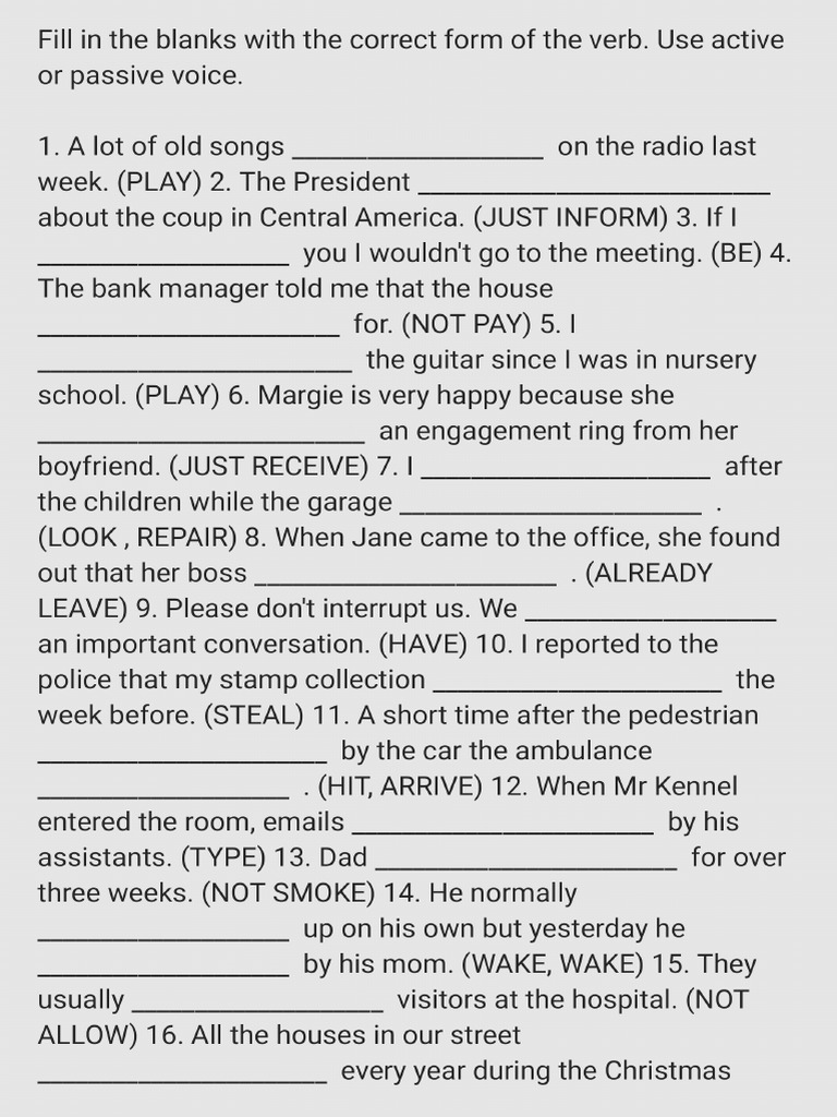 B1 Active or Passive Voice | PDF