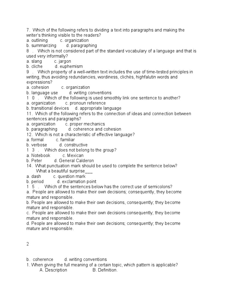 Quizzes Lesson 1 and 2 | PDF