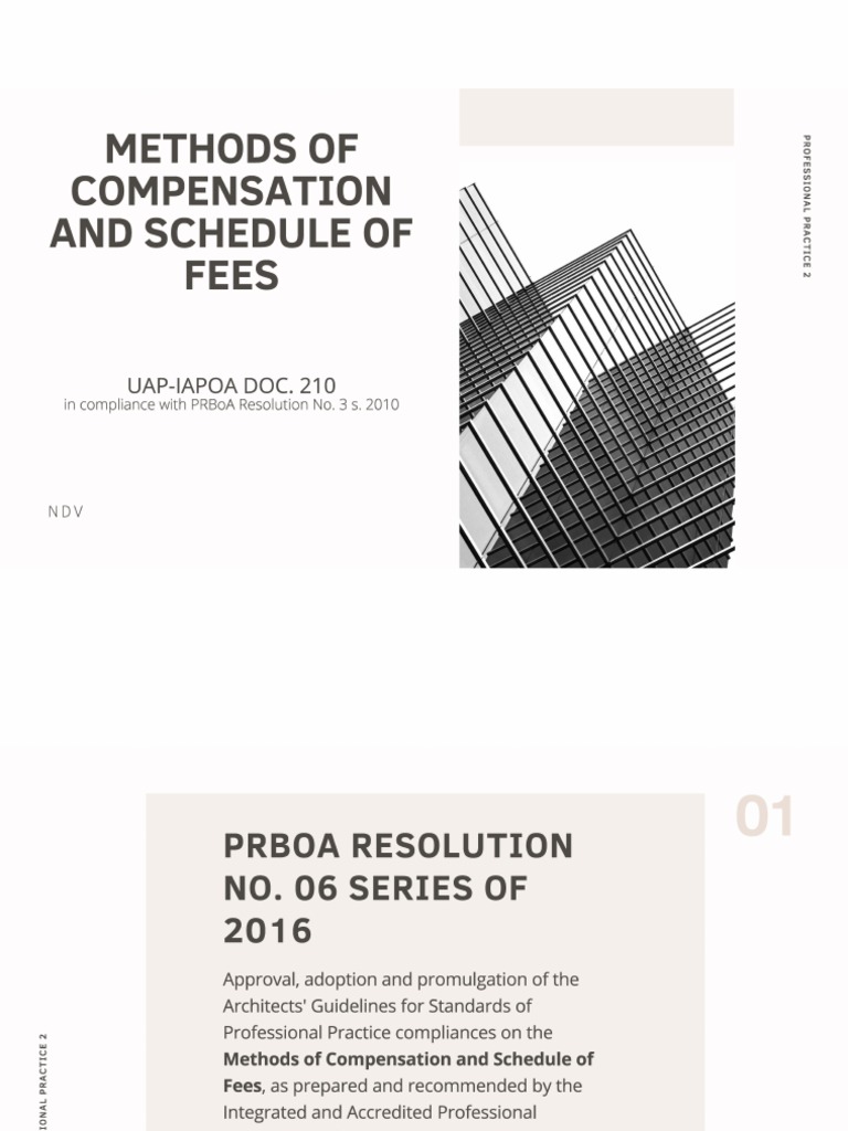 Ar 414 Professional Practice 3 (SPP 209) | PDF | Architect | Per Diem