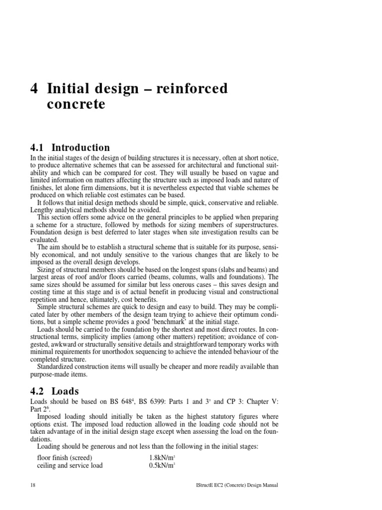 Initial Design Principles for Structures | PDF | Concrete | Beam ...