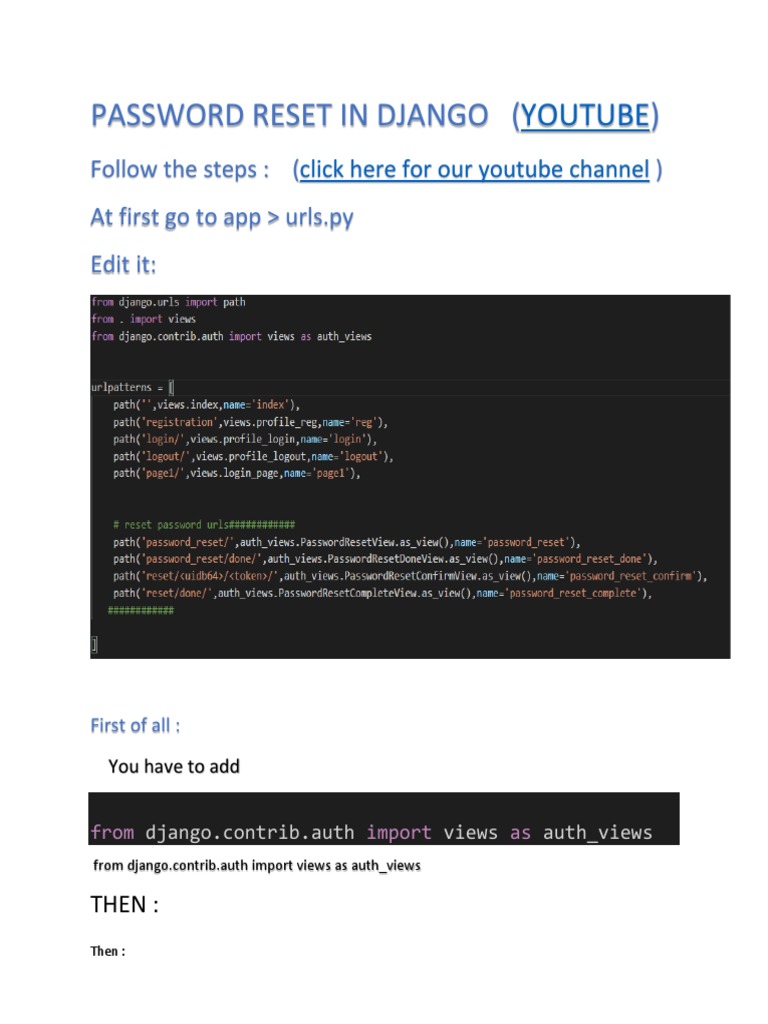 Pass Django Pdf Password Login