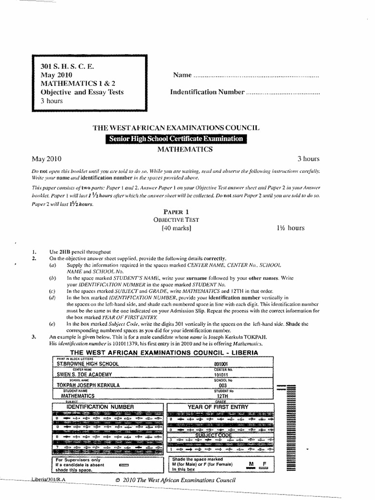 Mathematics 2010 Waec | PDF | Triangle | Trigonometric Functions Mathematics 2010 Waec | PDF | Triangle | Trigonometric Functions