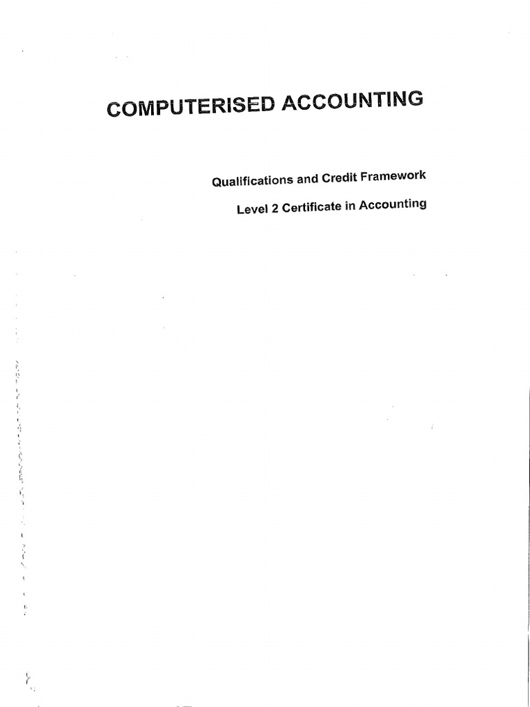 Computerised Accounting | PDF