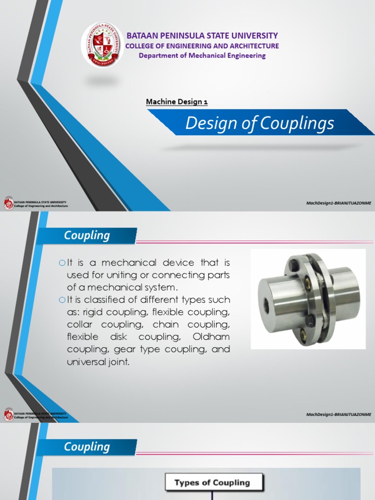 Machine Design 1 - Coupling Design | PDF | Mechanics | Mechanical Engineering