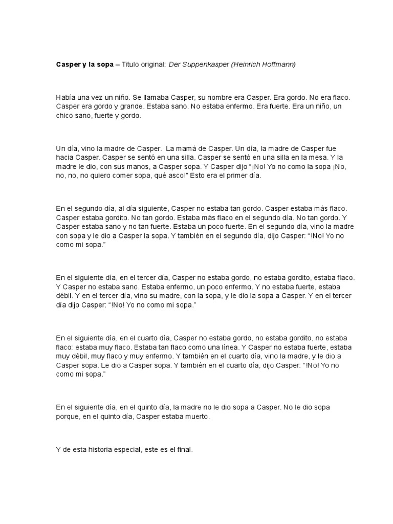 01 - Casper y La Sopa | PDF