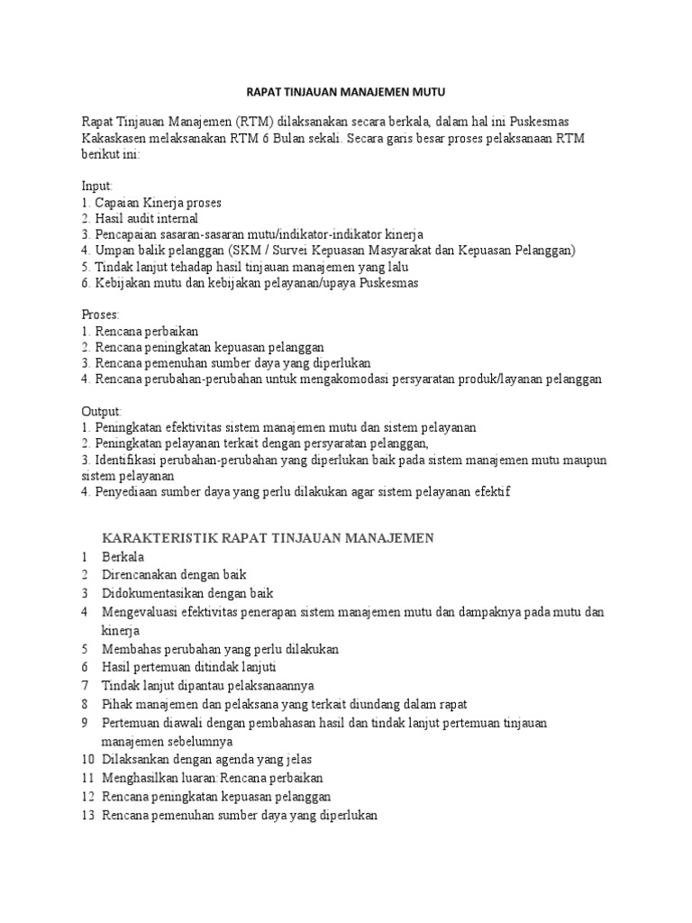 Agenda RTM | PDF