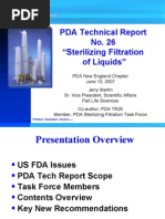 PDA Technical Reports Overview | PDF | Sterilization (Microbiology ...