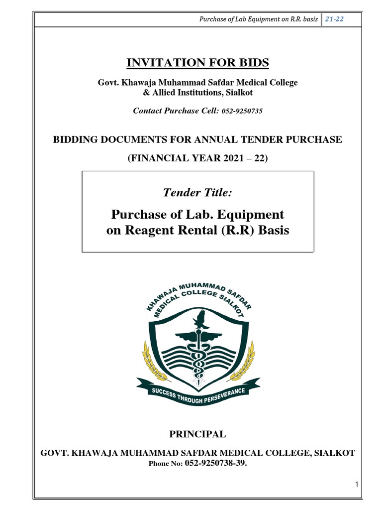 Lab Equipment Reagent Rental Basis | PDF | Prices | Business Process