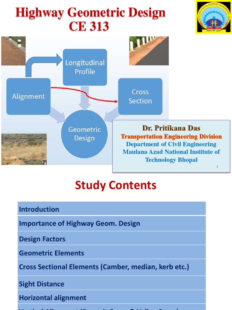 Highway Geometric Design Guide | PDF | Road | Friction
