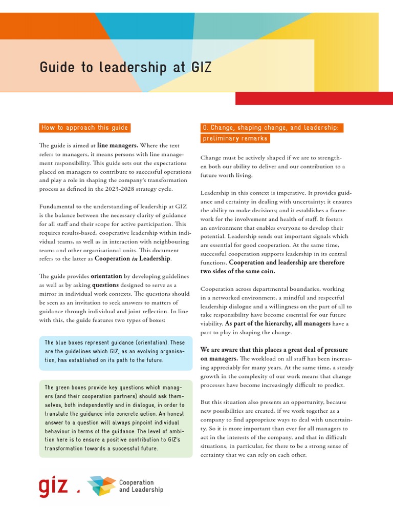 Leadership Guide for Managing Change | PDF | Leadership | Cognitive Science