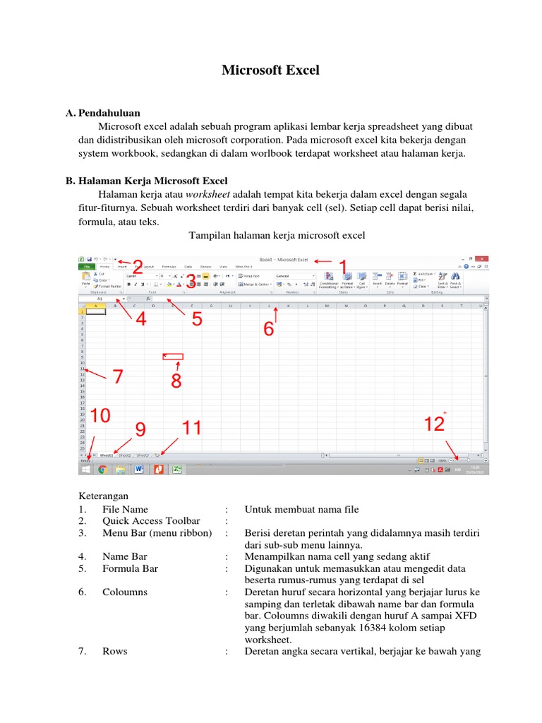 Pertemuan 9 (Microsoft Excel) | PDF | Metode & Bahan Ajar
