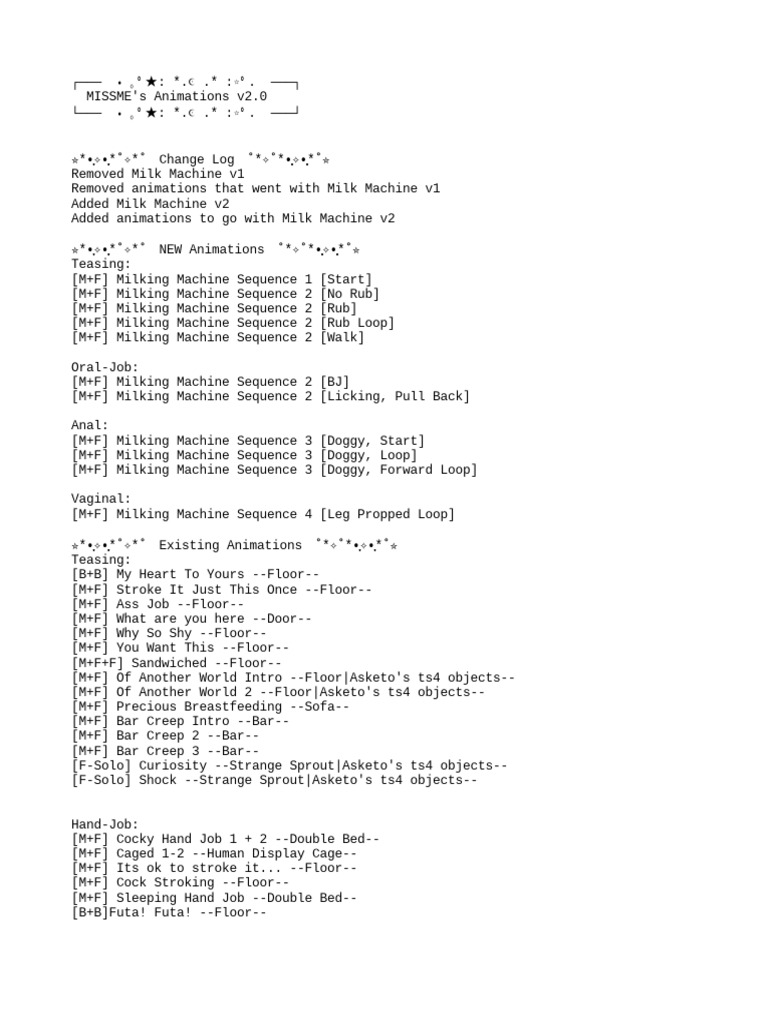 Animation Changelog 12.25.2022 | PDF