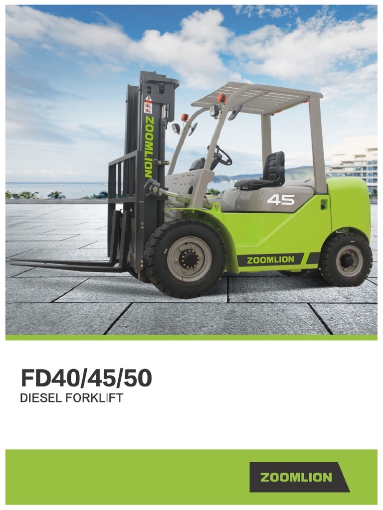 Zoomlion Forklift fd4 - 5t - A4 | PDF