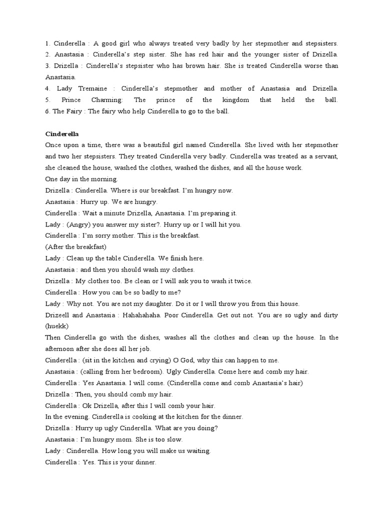 Cinderella | PDF | Cinderella | Fairy Tales