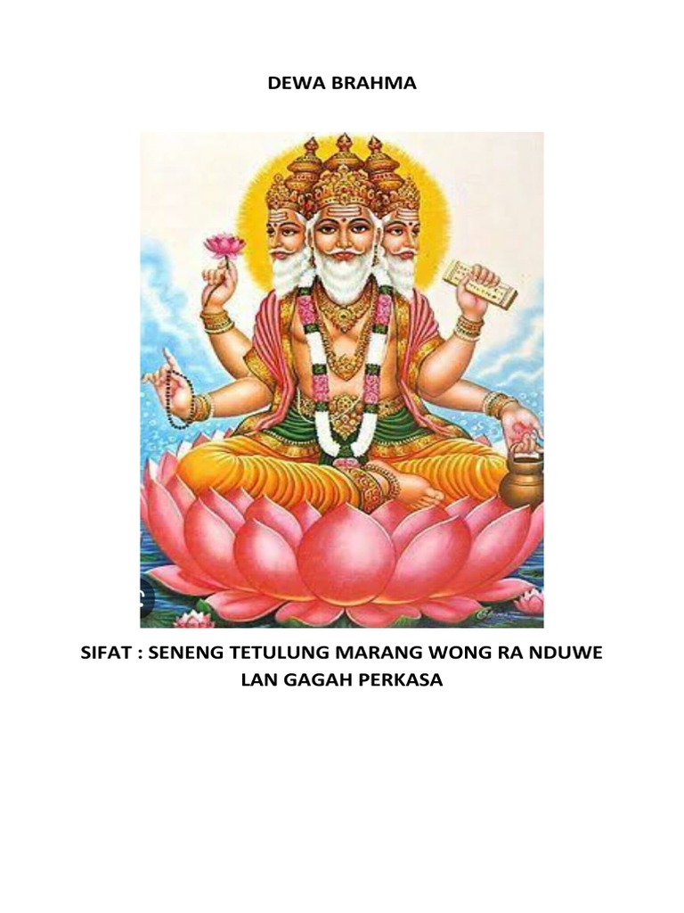 Karakter dan Sifat Dewa dalam Wayang | PDF