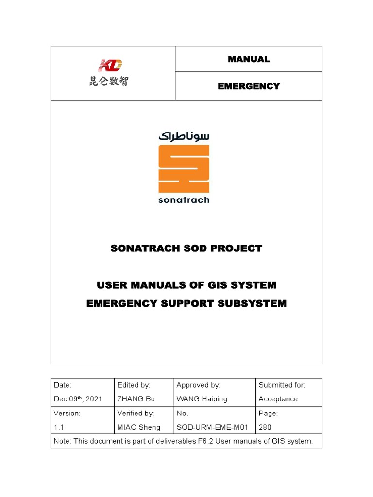 User Manuals of GIS System Emergency Support Subsystem EN | Download Free PDF | Geographic ...