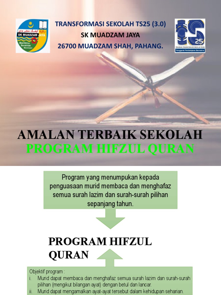 Amalan Terbaik-Hifzul Quran 2022 | PDF