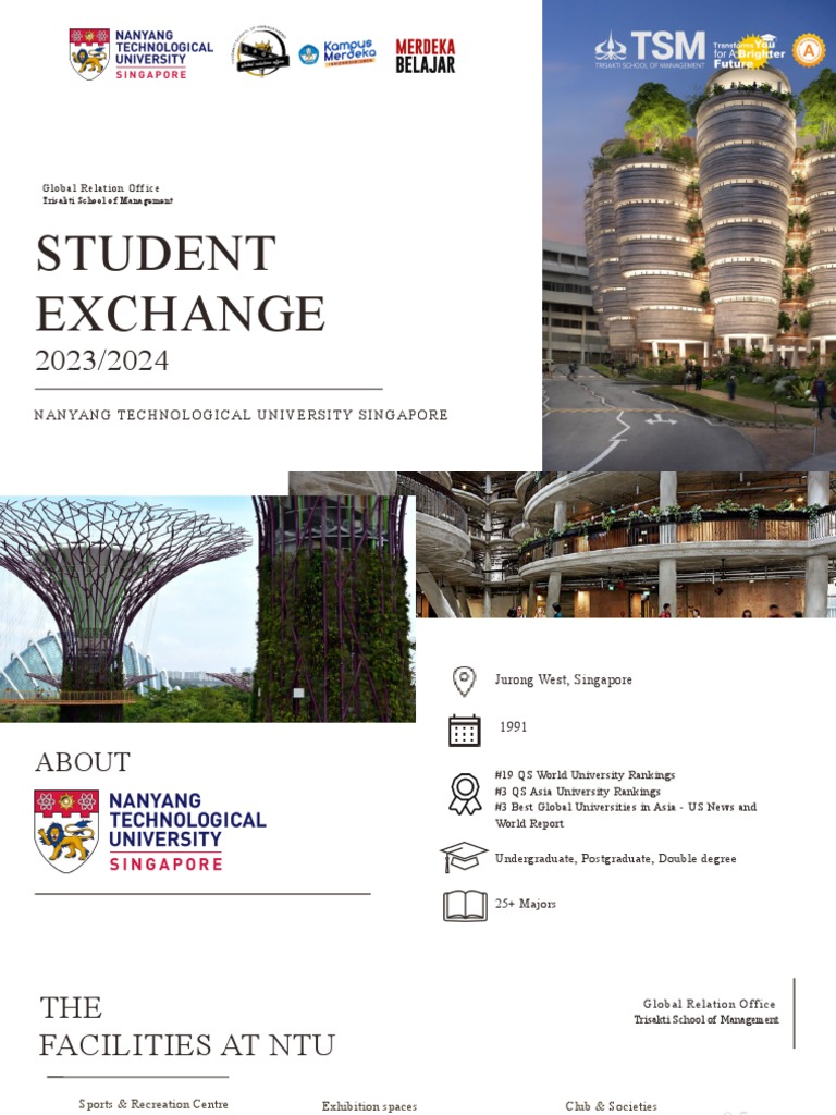 NTU Student Exchange Guide 2023/2024 | PDF | Academia | Higher Education