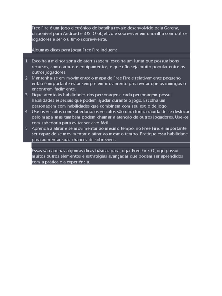 Free Fire | PDF